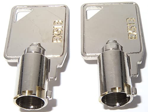 Generic EX513 Elevator Keys: 2 Vertically Engraved, Independent Service ...