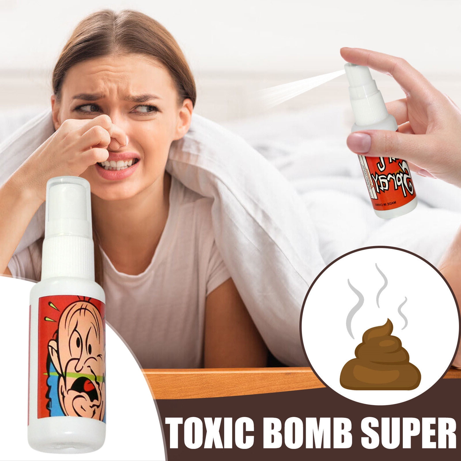 Generic Fart Spray, Potent Stink Spray, Non Toxic Fart Bomb Prank Stuff ...