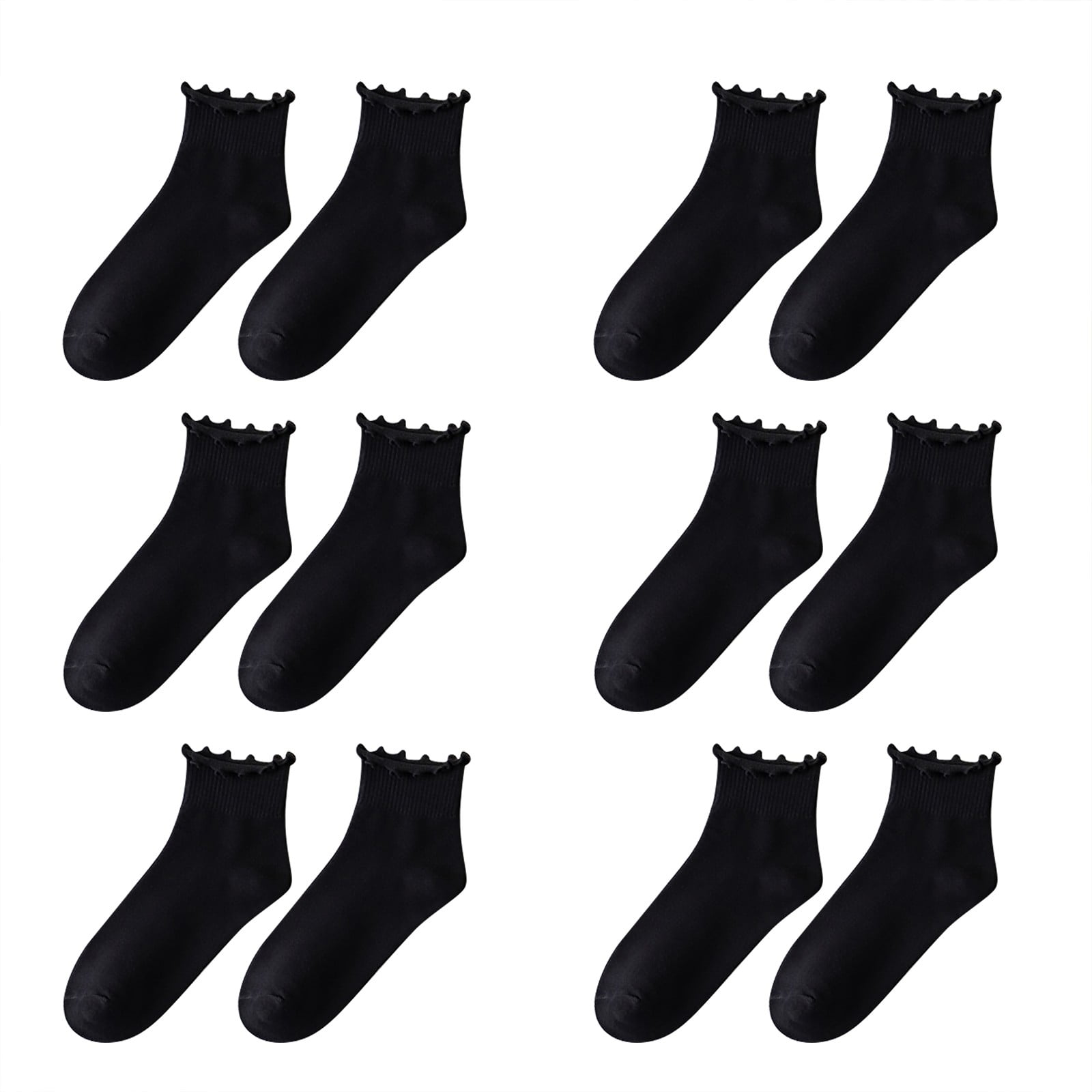 Generic Fashion Ankle Socks For Women, Womens Socks Ruffle Turn Casual ...