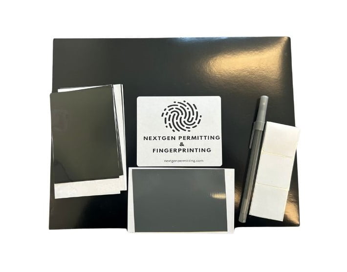 Generic Fingerprint Kit FD-258 Cards (5 Fingerprint Cards, 5 Ink Strips ...