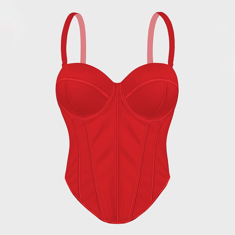 Generic Fishbone Sexy Tube Top Backless Design Straight Line Fishbone ...