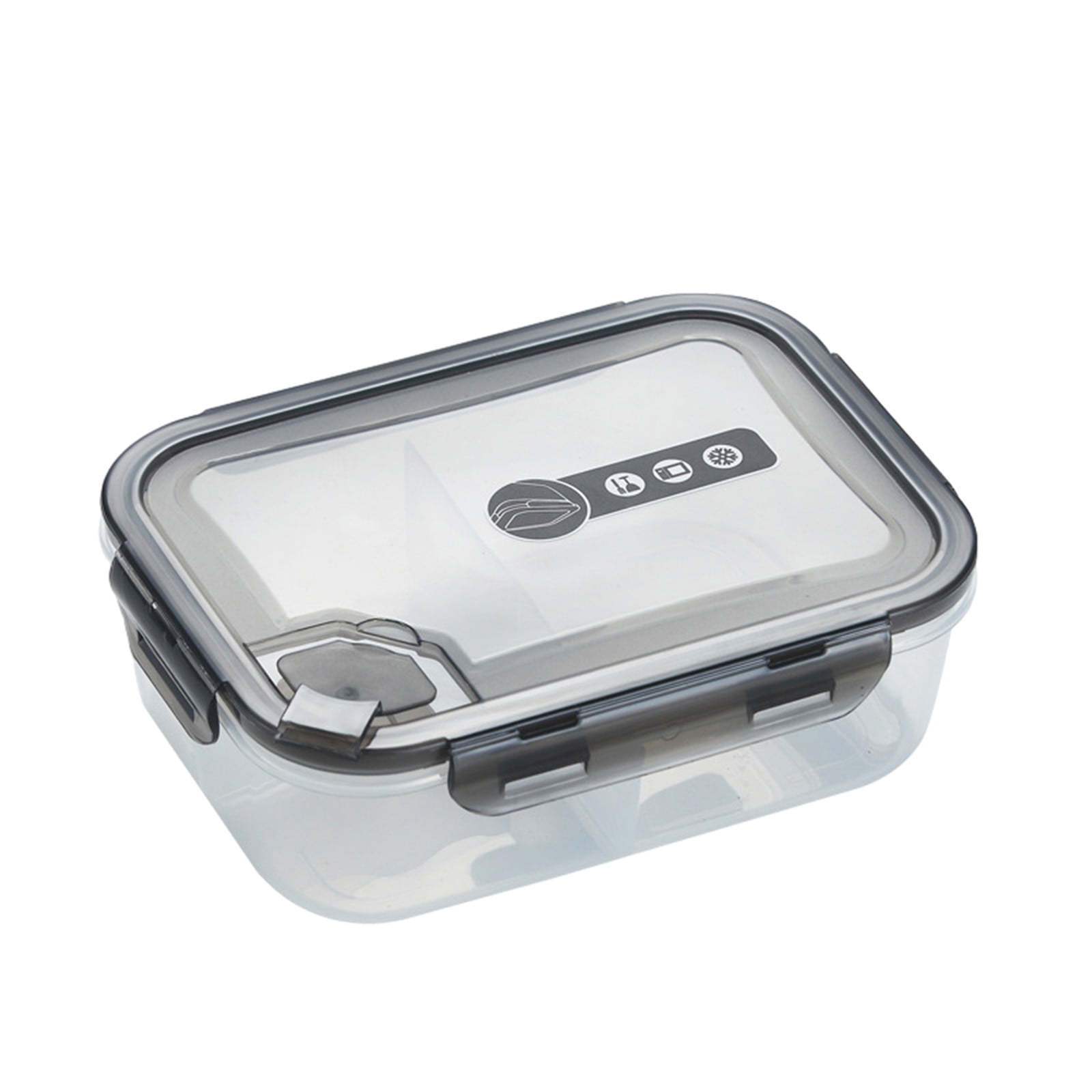 Generic Flat Bento Box Adult Lunch Box Leak Proof Microwavable Easy to ...