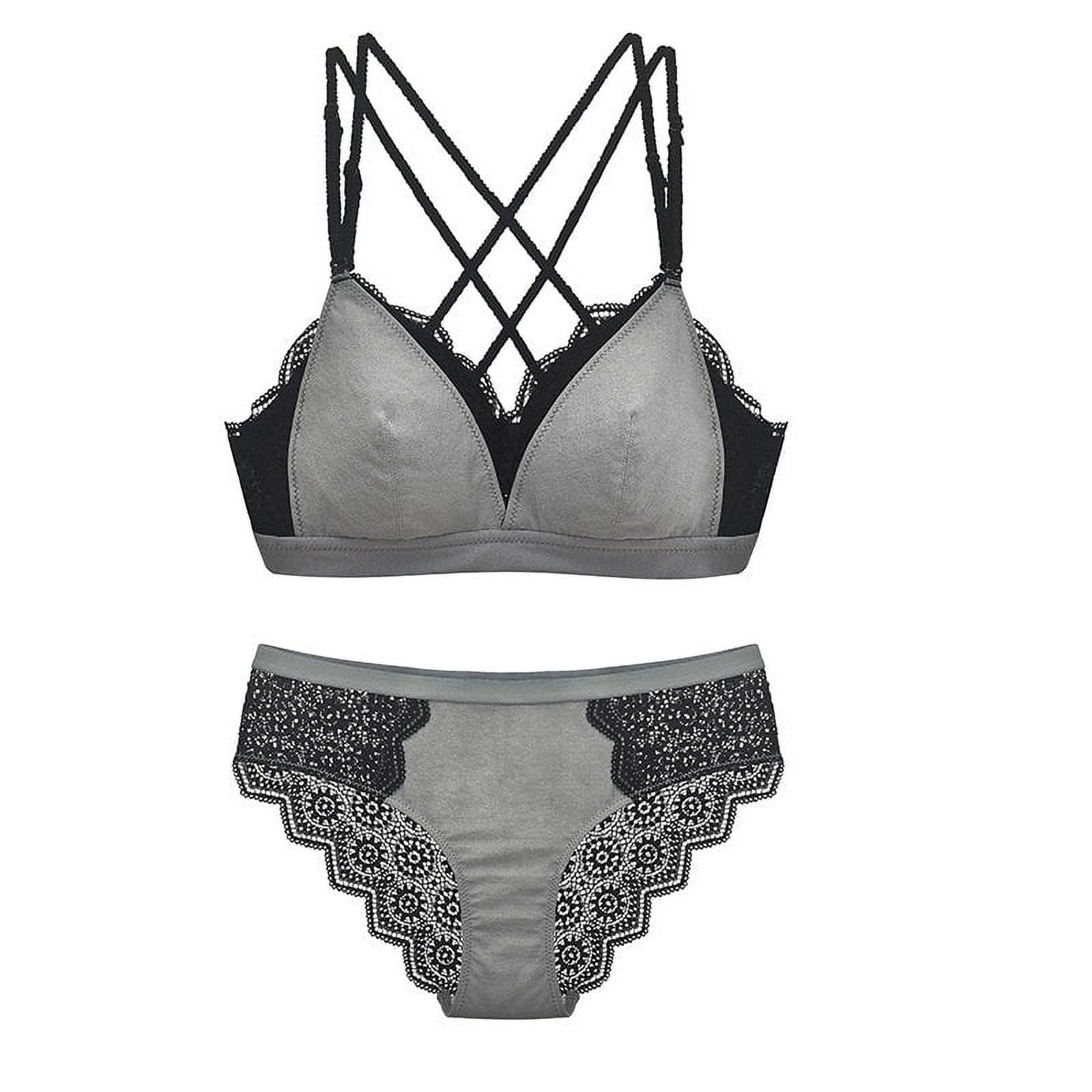 Generic French Push up Beauty Back Sexy Lace Thin Bra Suit Wireless ...