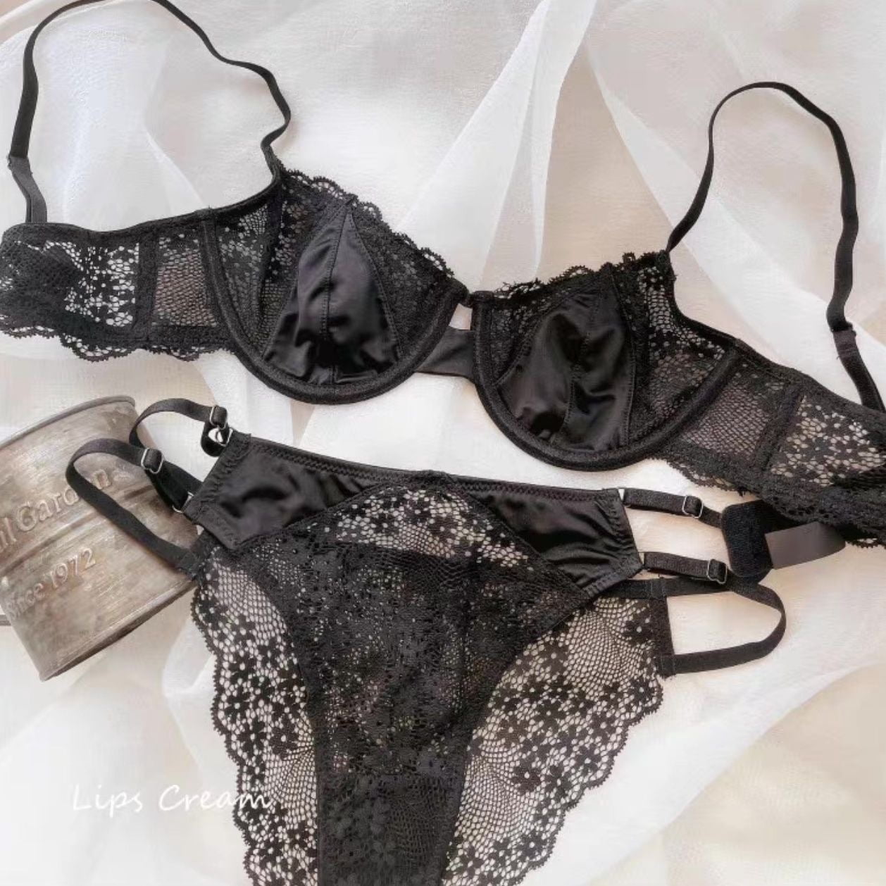 Generic French Sexy Lace Untra Thin Bra Big Chest Small Girl Size ...