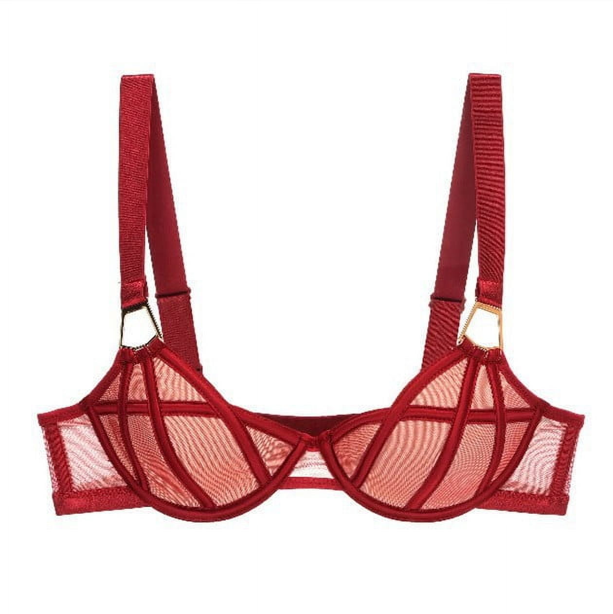 Generic French Underwear Women's Sexy Thin Wide Shoulder Strap Soft ...