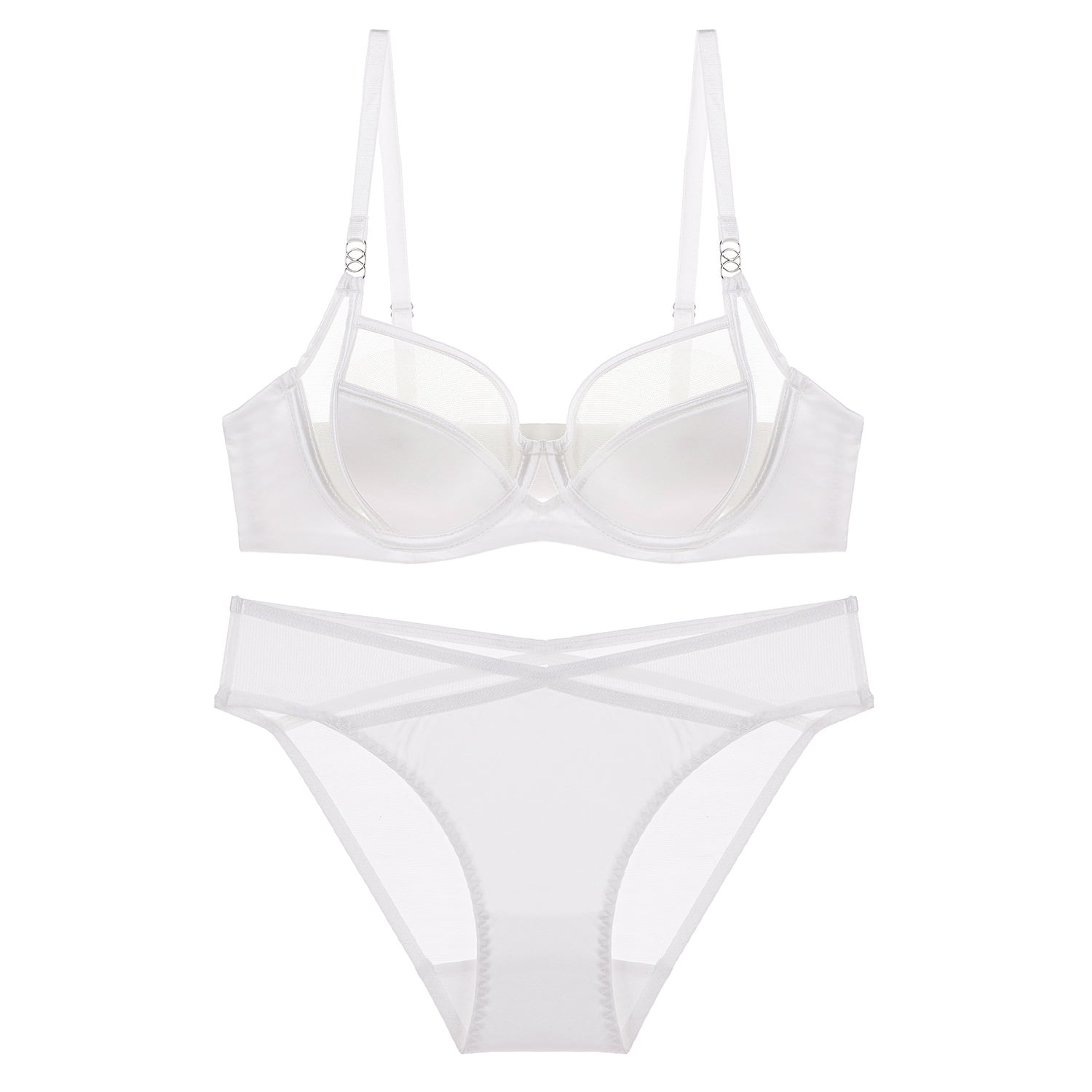 Generic French Underwear Women's Thin Soft Steel Ring Big Breast Size ...
