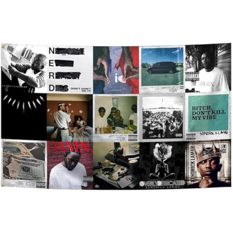 Generic Funny Tapestry Kendrick Rapper Lamar Tapestry Music Album Cover ...