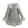 Generic Girls Christmas Clothes Kids Little Thicken Coat Winter Warm ...