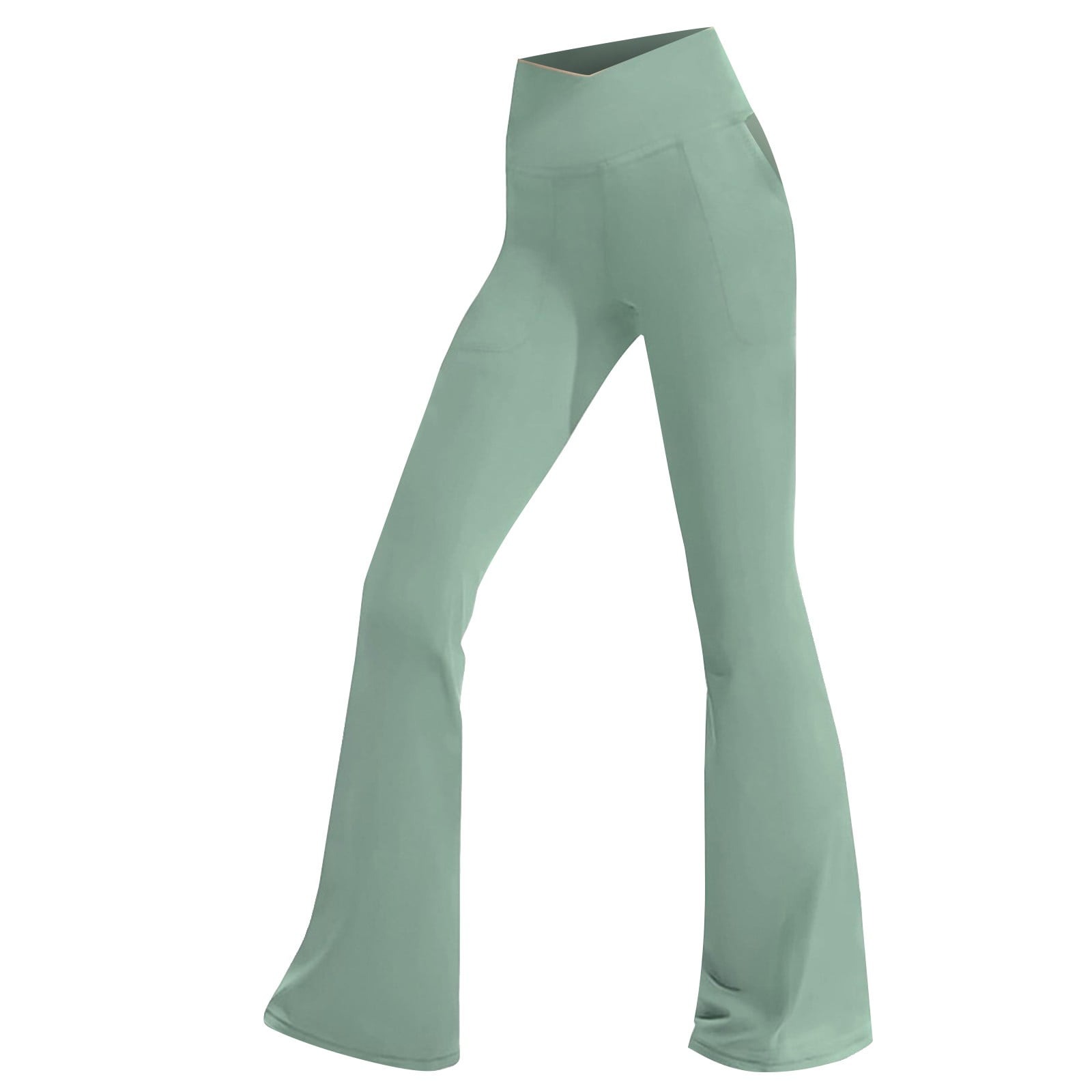Generic Girls High-Waisted Flared Pants Junior'S High-Waist Skinny ...