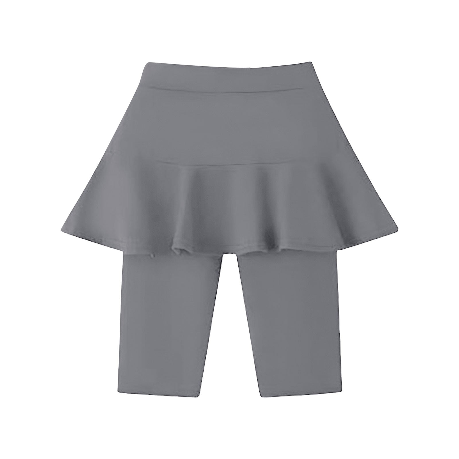 Generic Girls Knee Length Leggings With Skirt Stretchy Kids Summer ...
