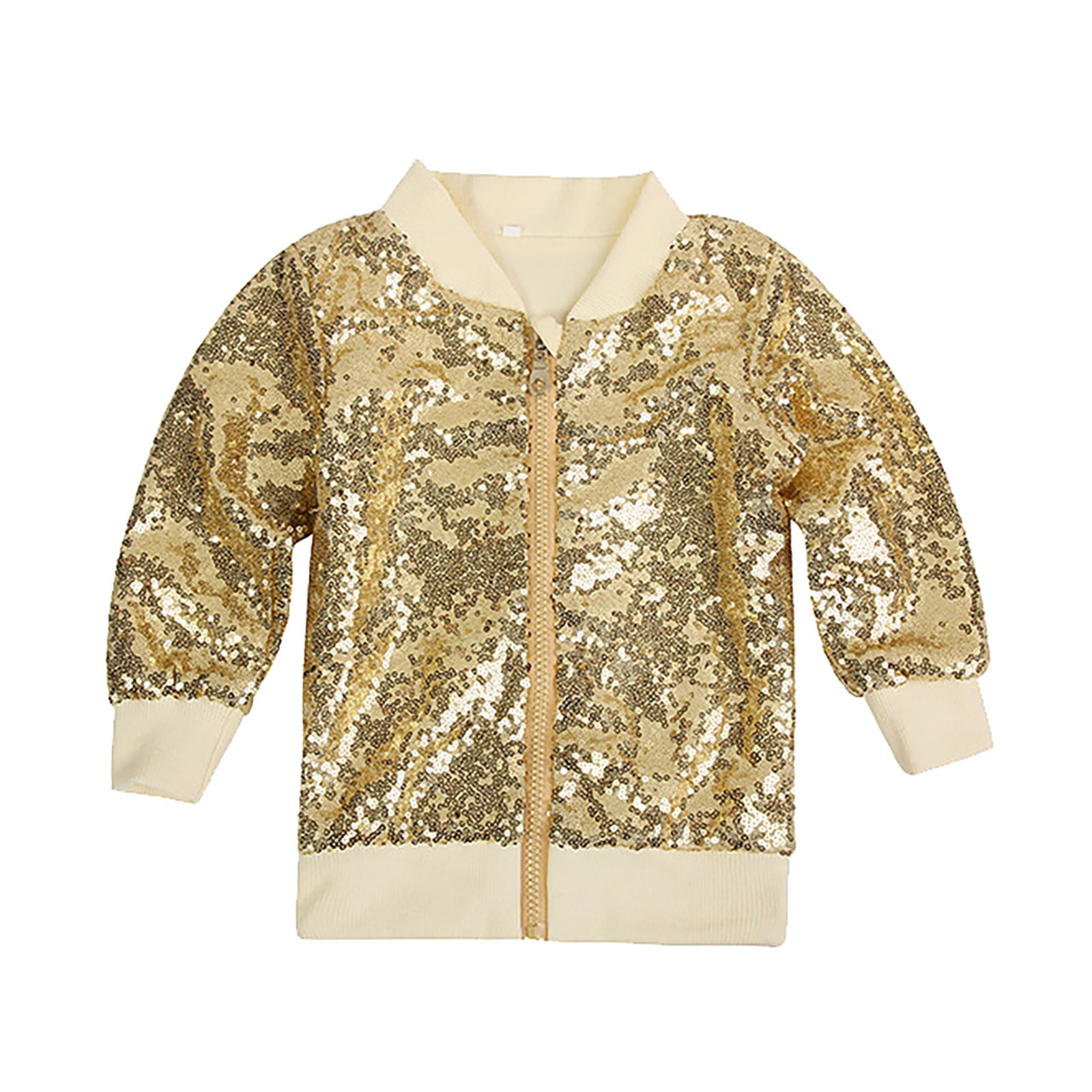 Generic Girls Sequin Jacket Show Coat Casual Coat Glitter Coat with ...