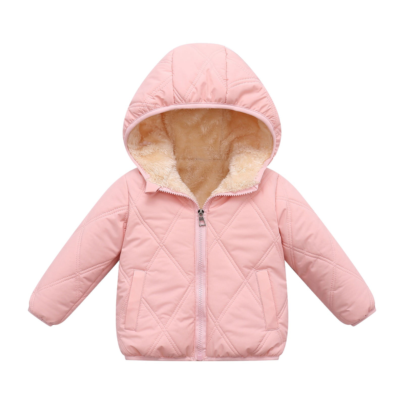 Generic Girls' Windproof Hooded Down Jacket For Fall And Winter Baby ...