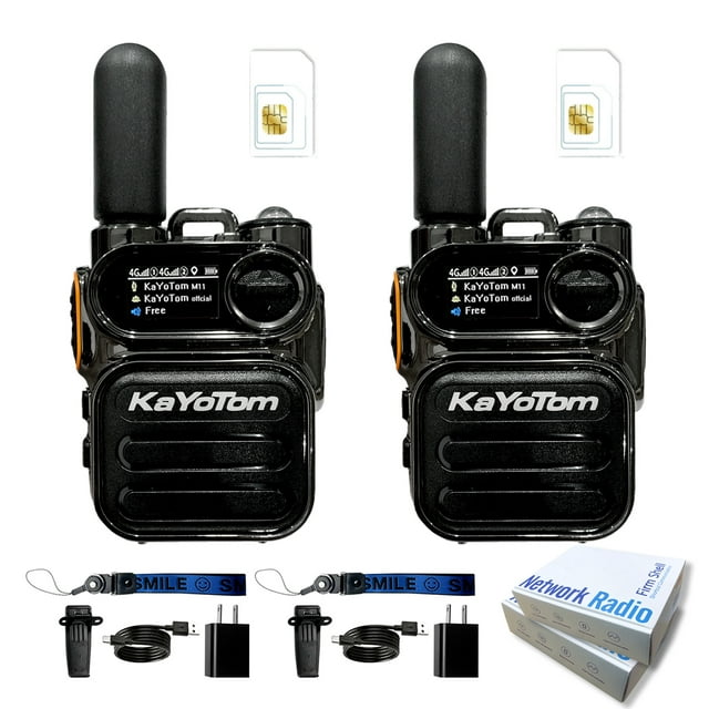 Kayotom Global walkie talkie,4G POC Long Range Adult Fast Gmrs Walkie ...