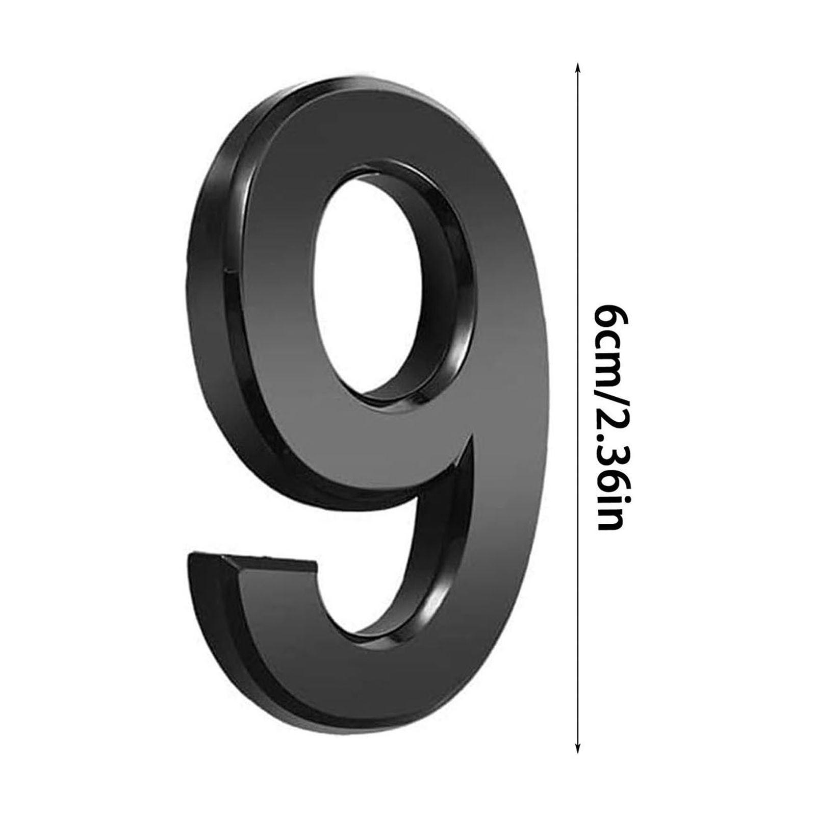 Generic Gold Modern House Numbers Mailbox Numbers 0-9 Self-Adhesive ...