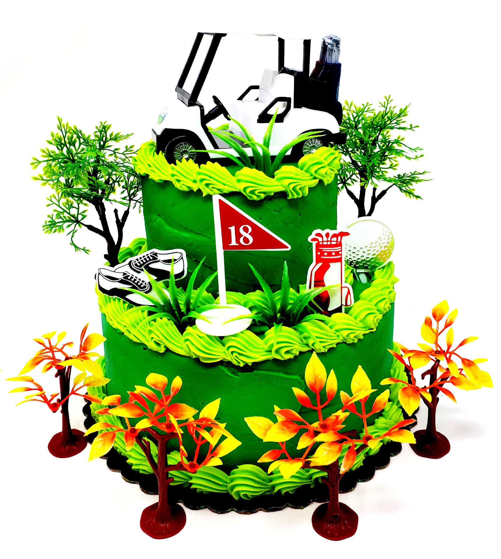 Generic Golf Cake Topper Set With RST1 Golf Cart And Accessories ...