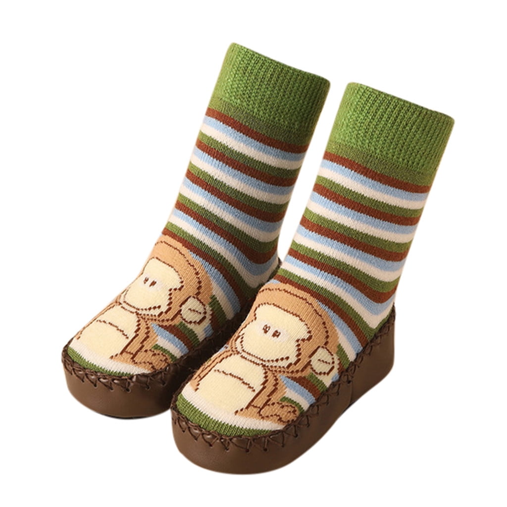 Generic Grip Socks Toddler Baby Boy Girl Cartoon Moccasins Non Slip ...