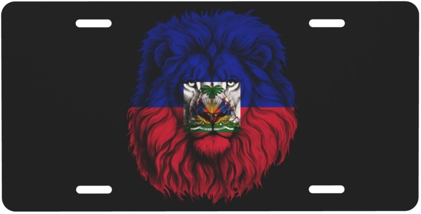 Generic Haiti Haitian Lion Flag Aluminum License Plate Fashion Golf ...
