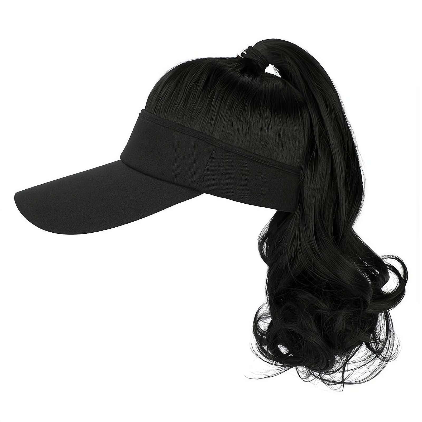 Generic Hat Wig for Women, NEW Baseball Cap Wig with Curly Synthetic ...