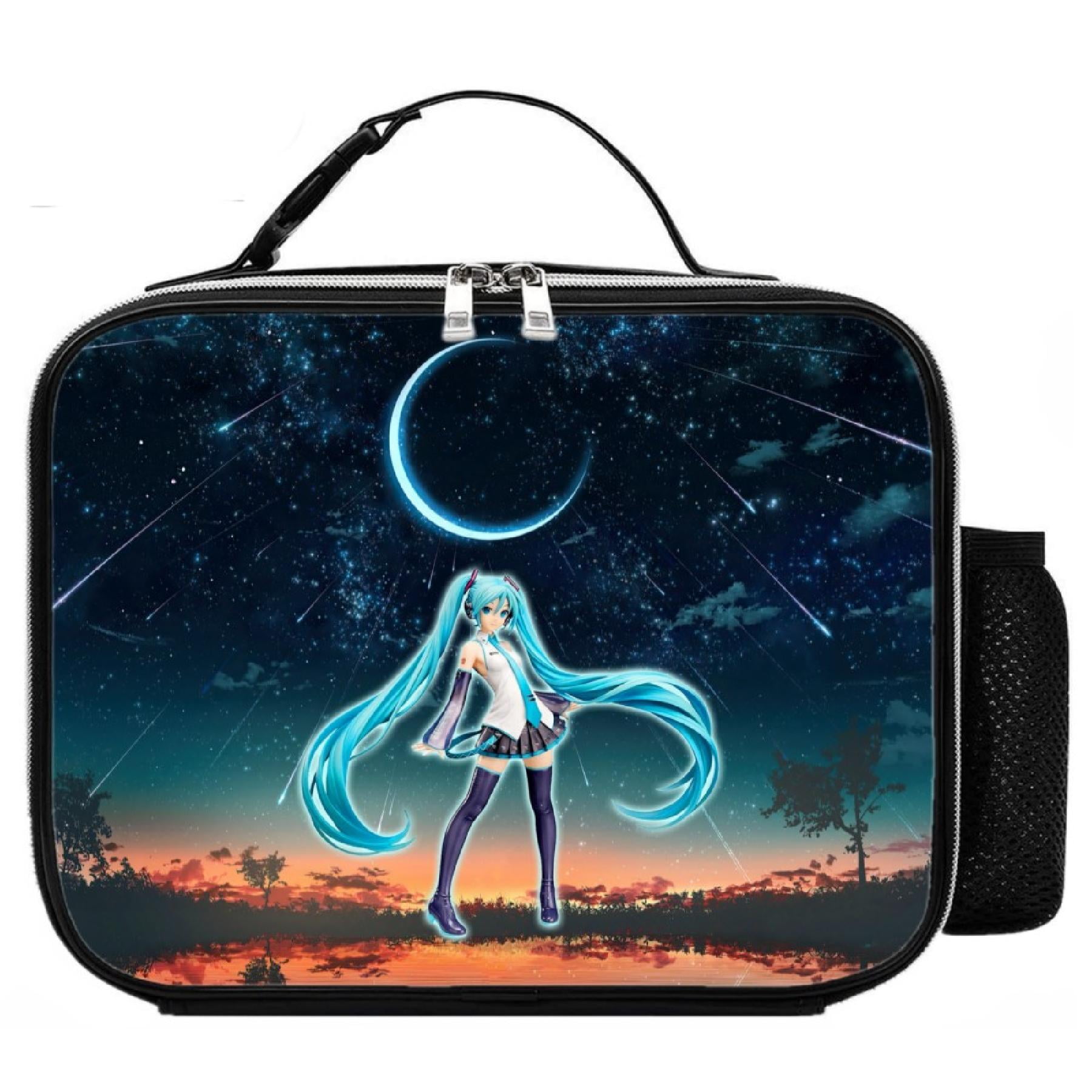 Generic Hatsune Miku School Leather Insulated Lunch Hand Bag Cooler ...
