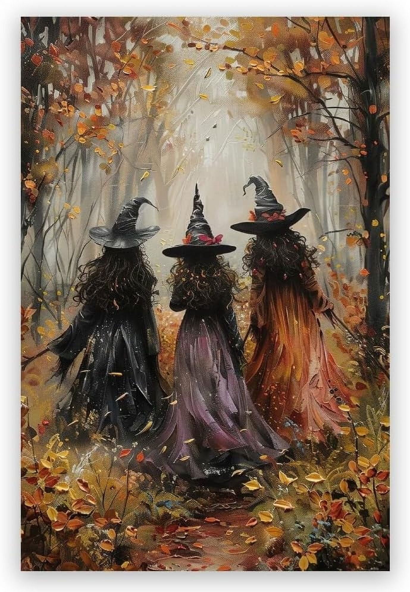 Generic Horror Halloween Decor Wall Art Print Three Witches In The ...