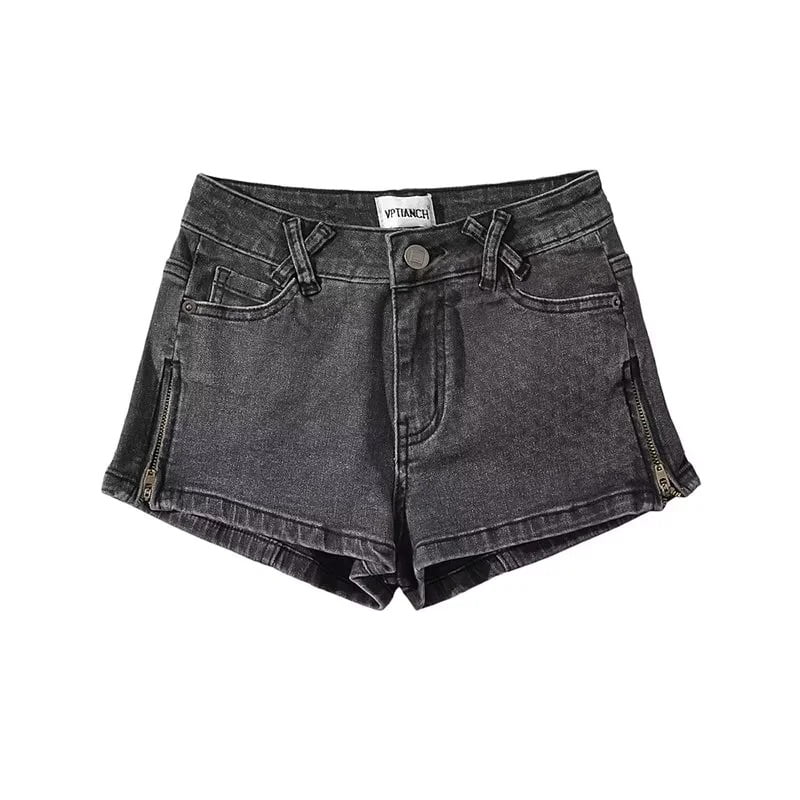 Generic Hot Girl Denim Shorts Women 2025 New Pure Color All-Matching ...