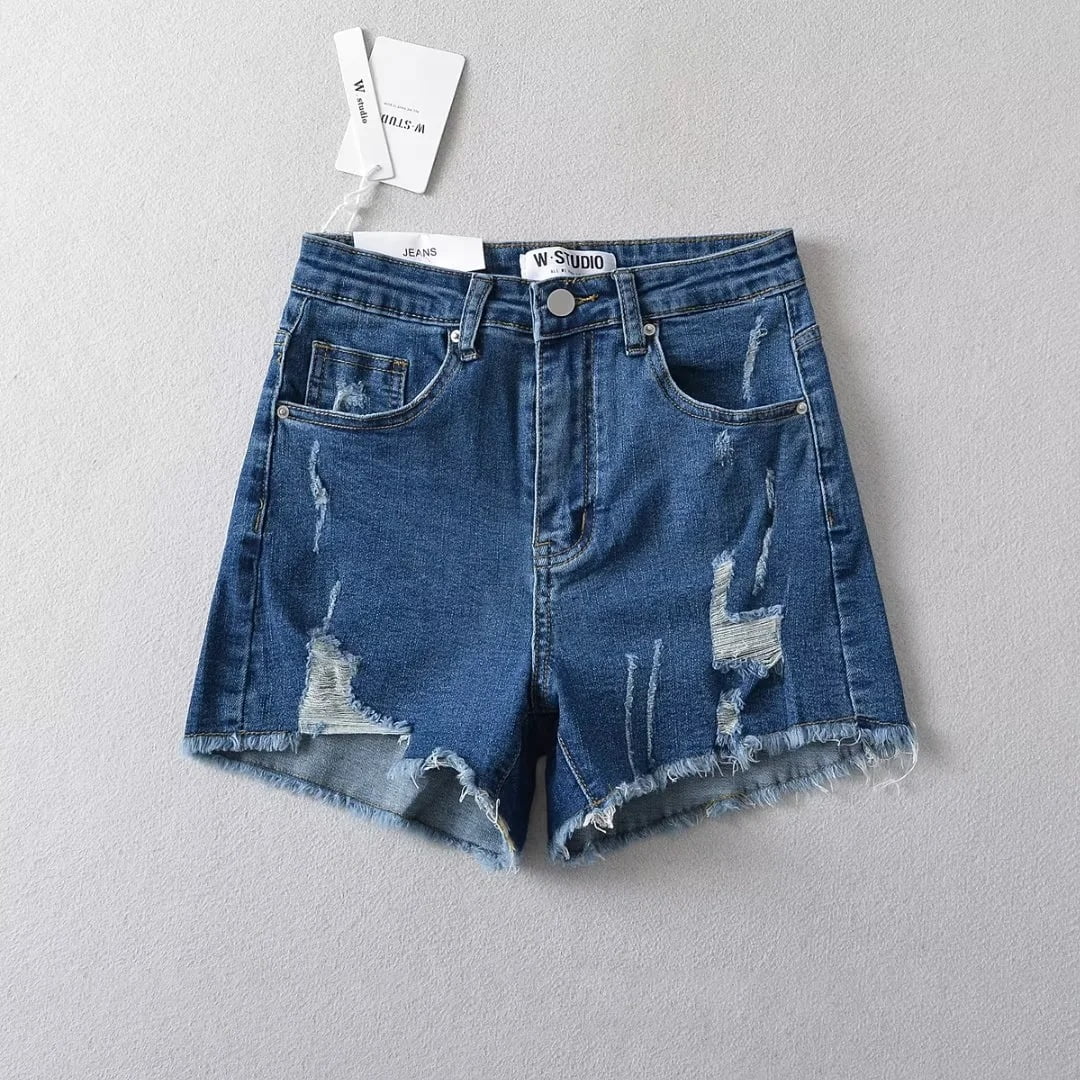 Generic Hot Girl Make Old Ripped Skinny Sheath Denim Shorts for Women ...