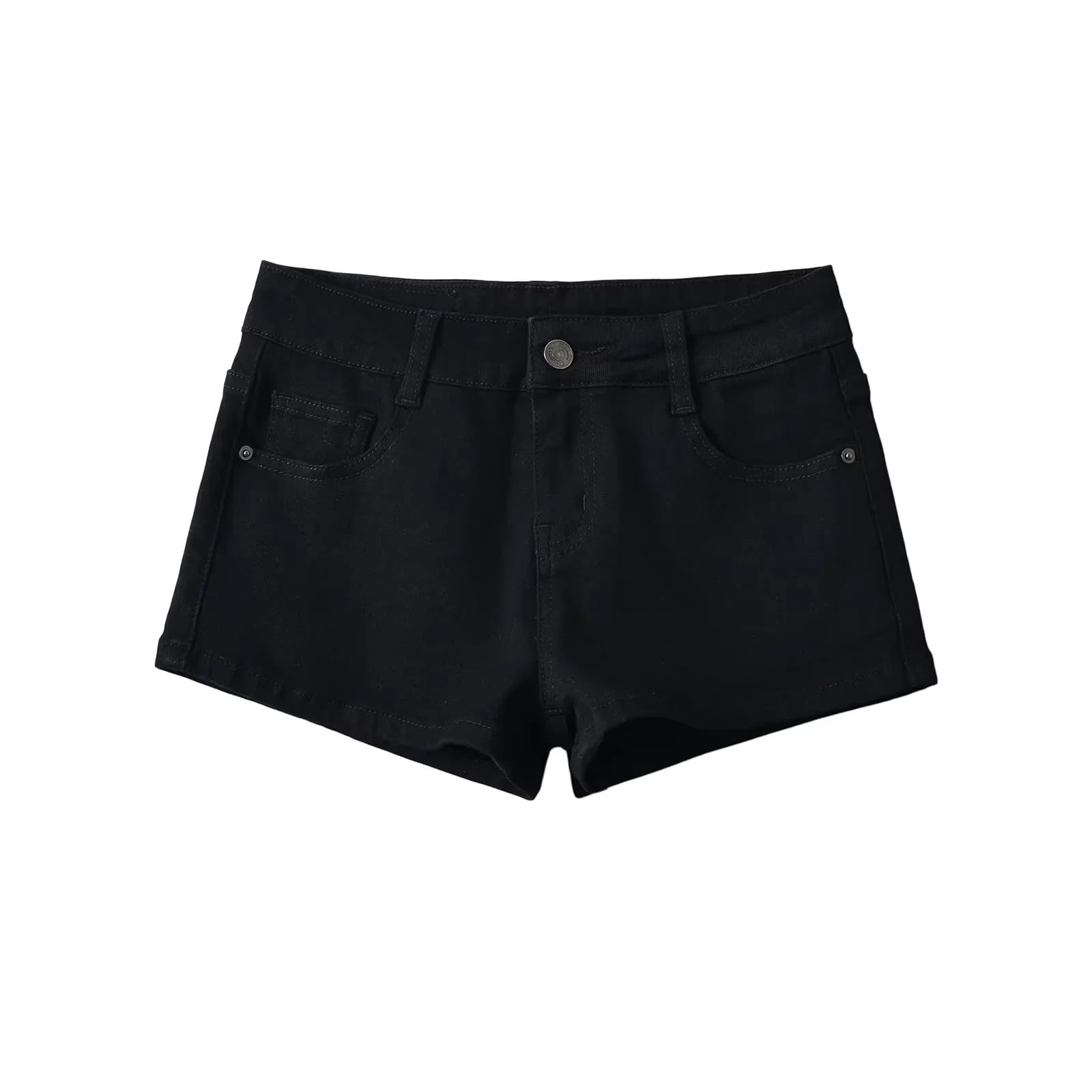 Generic Hot Girl Style Super Elastic Low Waist Jeans Shorts Women's ...