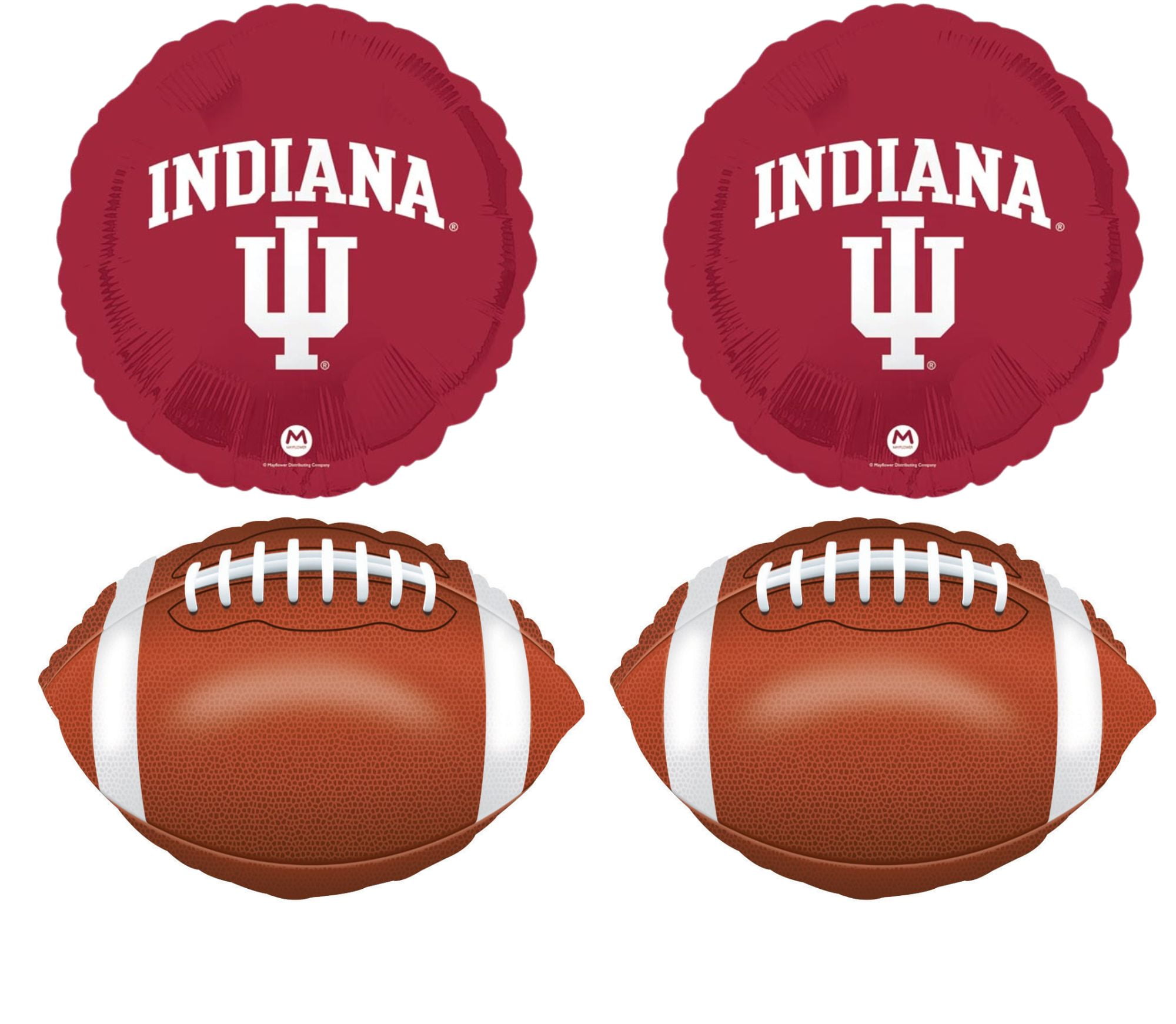 Generic INDIANA Football Birthday Party Balloons Decorations Supplies ...
