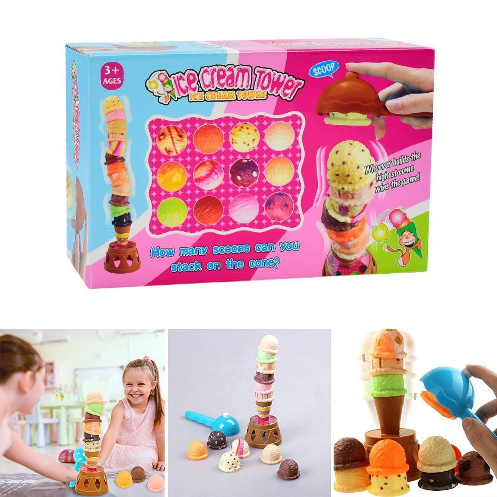 Generic Ice Cream Game, Ice Cream Toy Stacking Tower,Ice Cream Cone ...