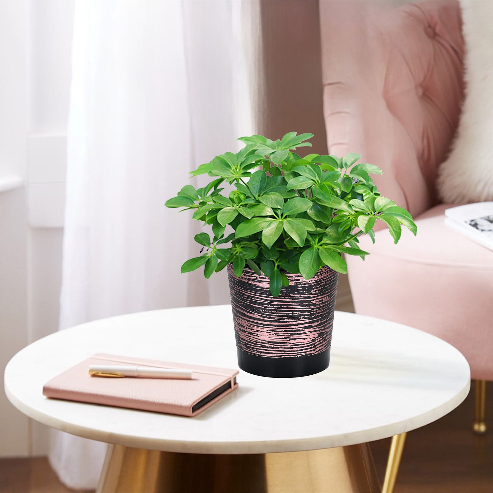 Generic Imports Indoor Outdoor Plant Succulent Herb Flower Pot with ...