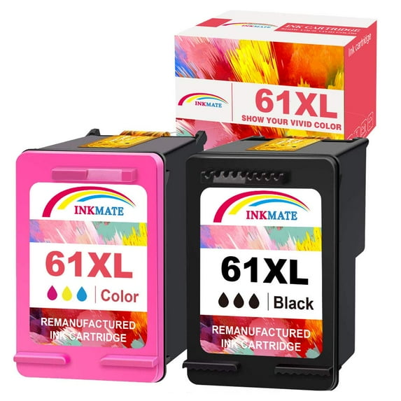 Generic Ink Cartridge Replacement for 61 XL CH563WN ( Black,Tri Color ...