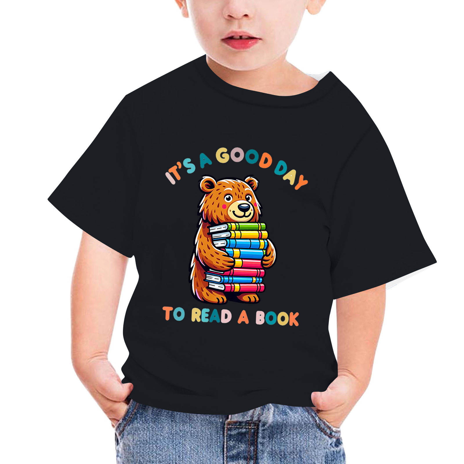 Generic It's a Good Day to Read a Book Kids Cute Animal Books Lover ...