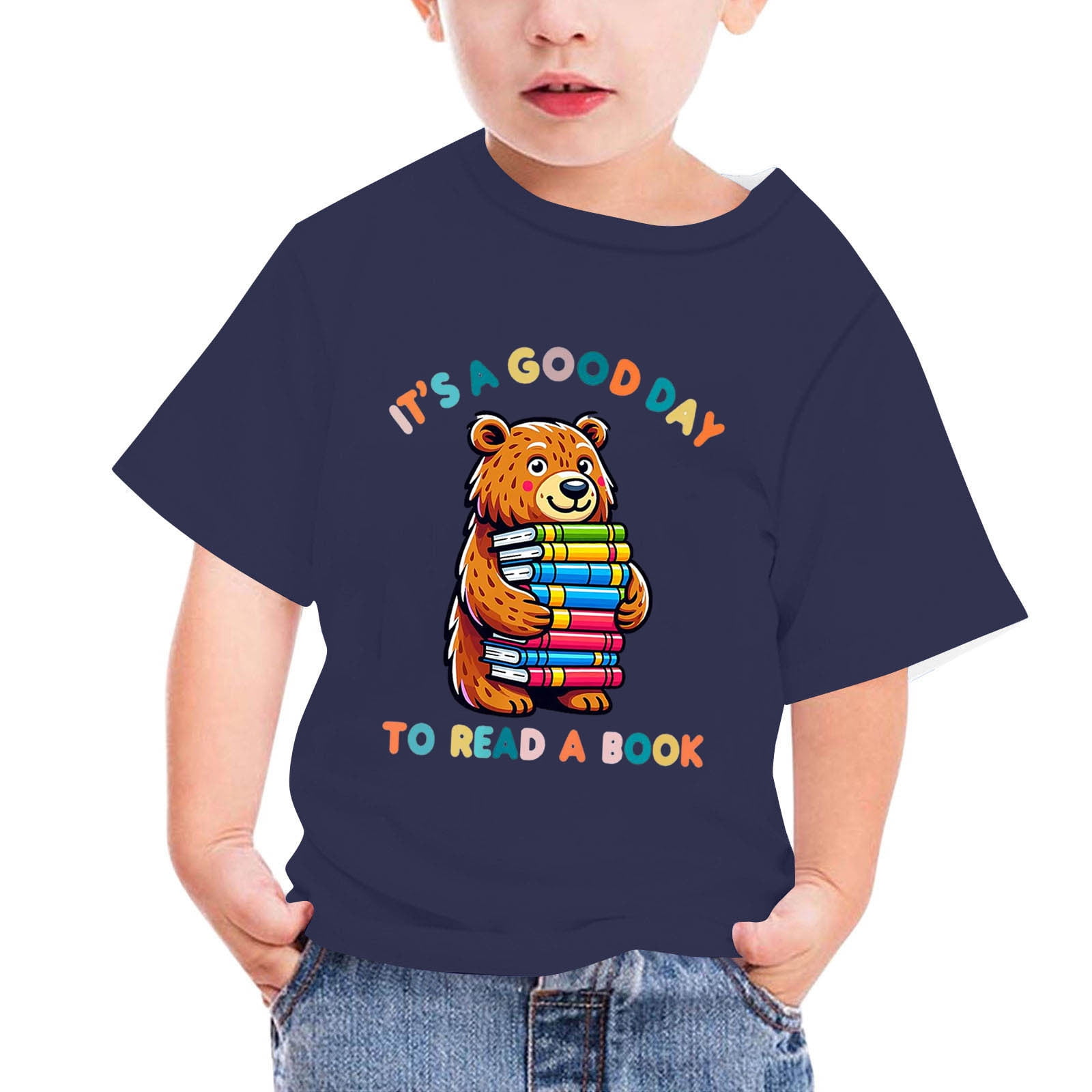 Generic It's a Good Day to Read a Book Kids Cute Animal Books Lover ...