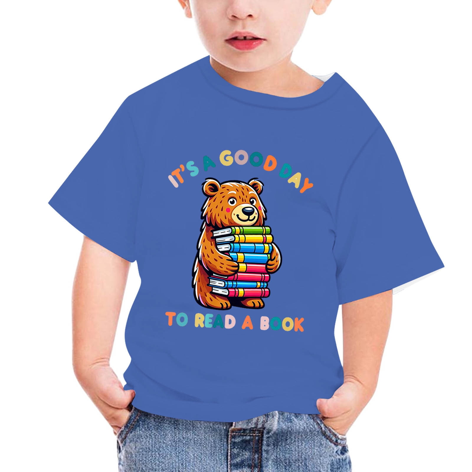 Generic It's a Good Day to Read a Book Kids Cute Animal Books Lover ...