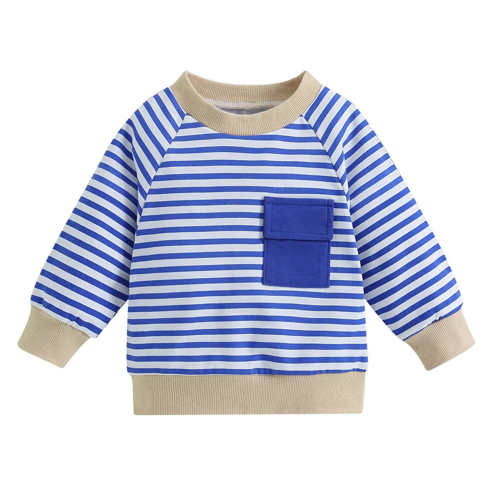 Generic Kids Baby Boys or Girls Sweatshirts Soft Cotton Warm Crewneck ...