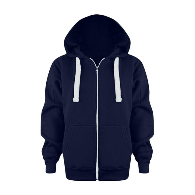 Generic Kids Boy Toddlers Hoodie Sweatshirt Solid Color Long Sleeve Zip ...