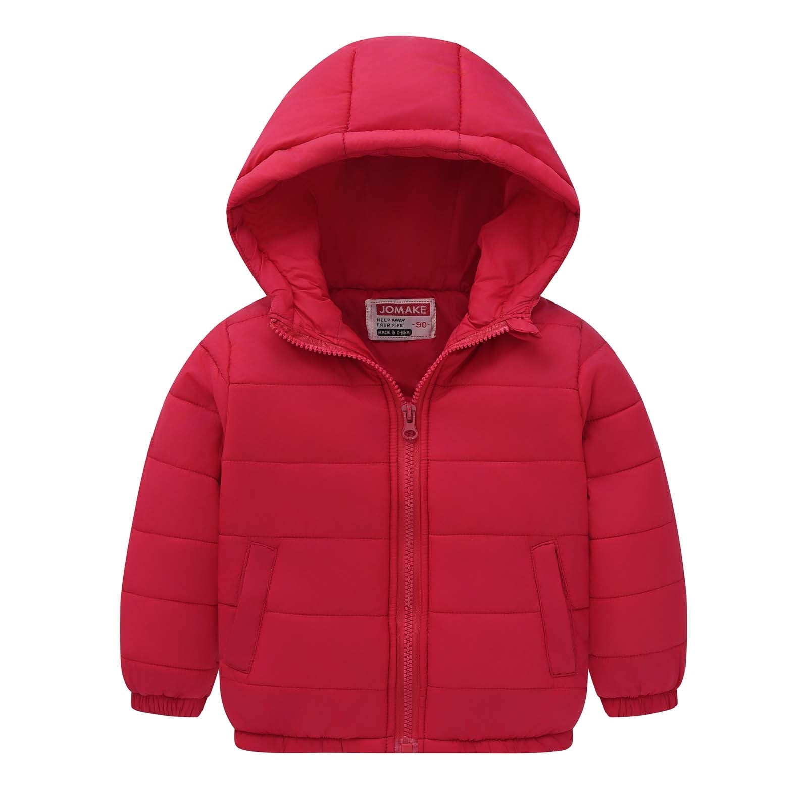 Generic Kids Boys Girls Hooded Puffer Jacket Winter Coat Toddler ...
