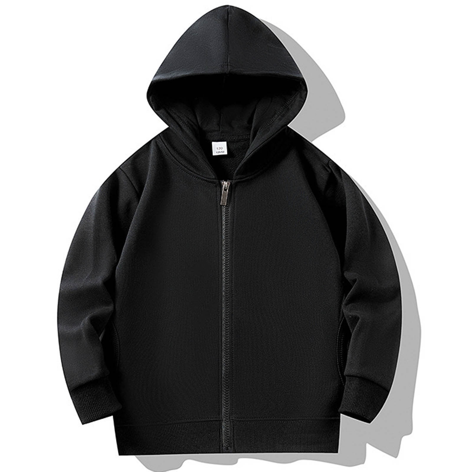 Generic Kids Fall Casual Hooded Sweatshirts Cute Zip Up Pockets ...