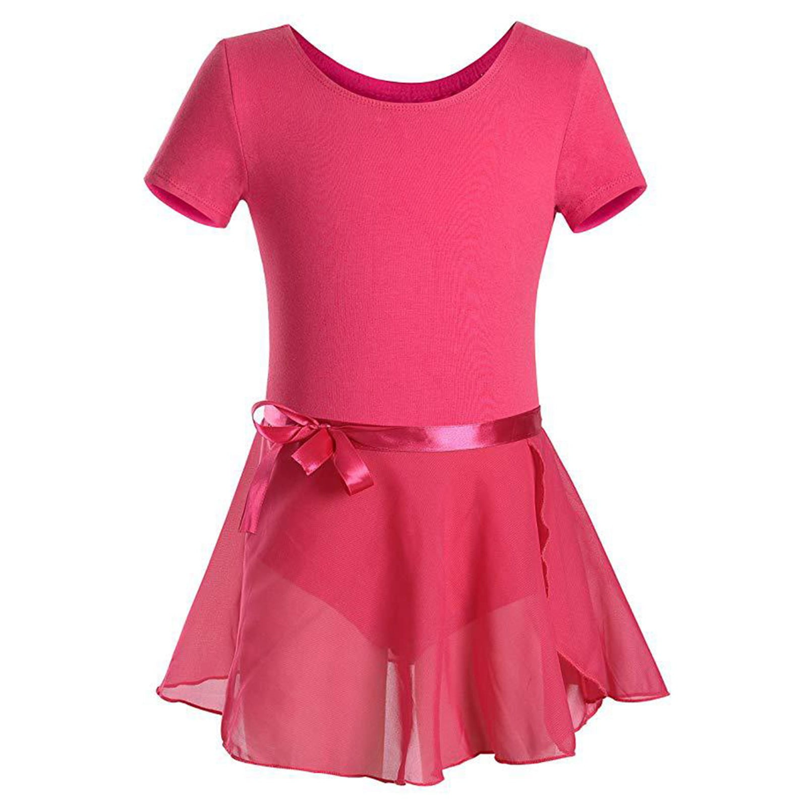 Generic Kids Girls Ballet Leotard with Dance Skirt Ballerina Outfits ...