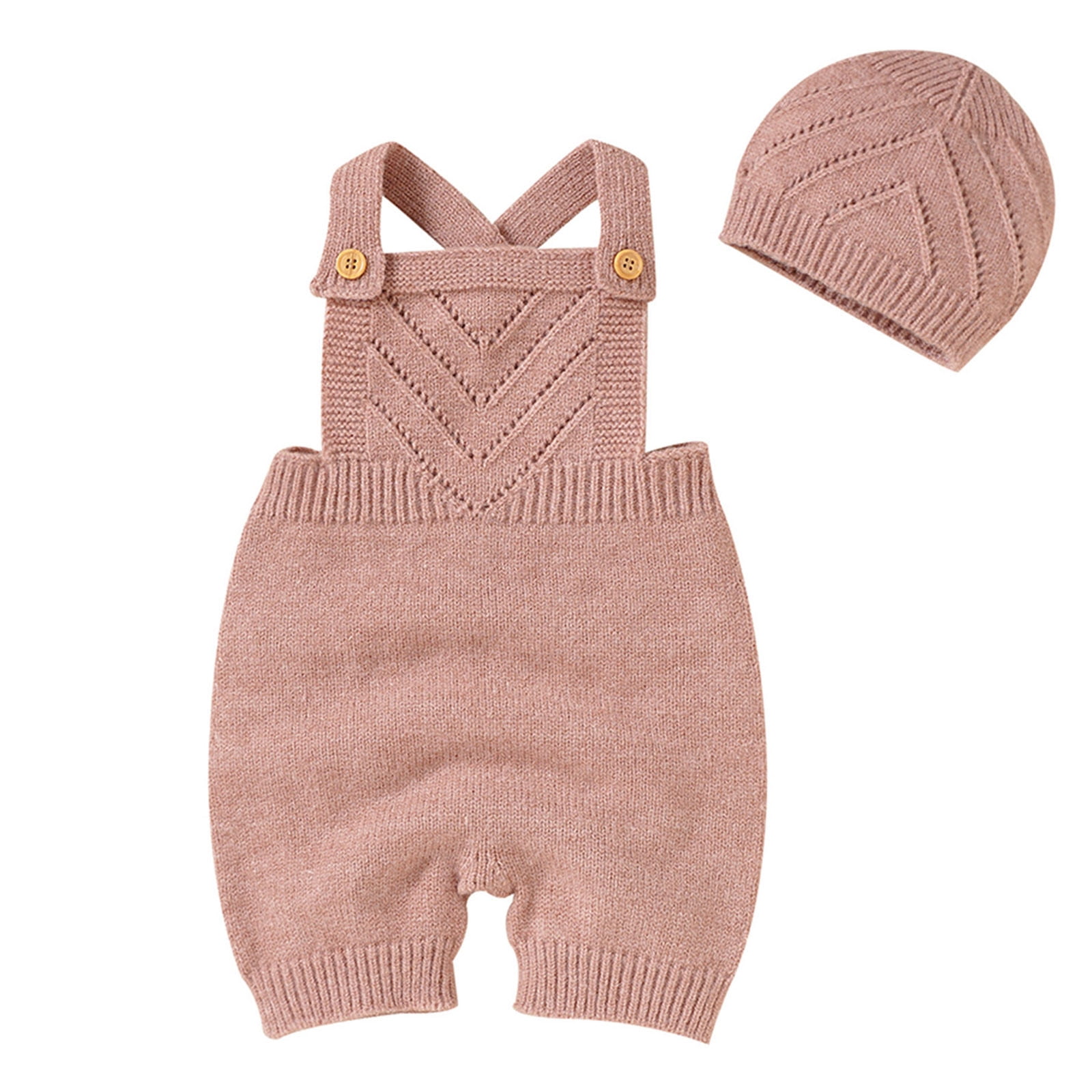 Generic Kids Girls Knitted Tops Baby Knit Romper Cotton Sleeveless Boy ...
