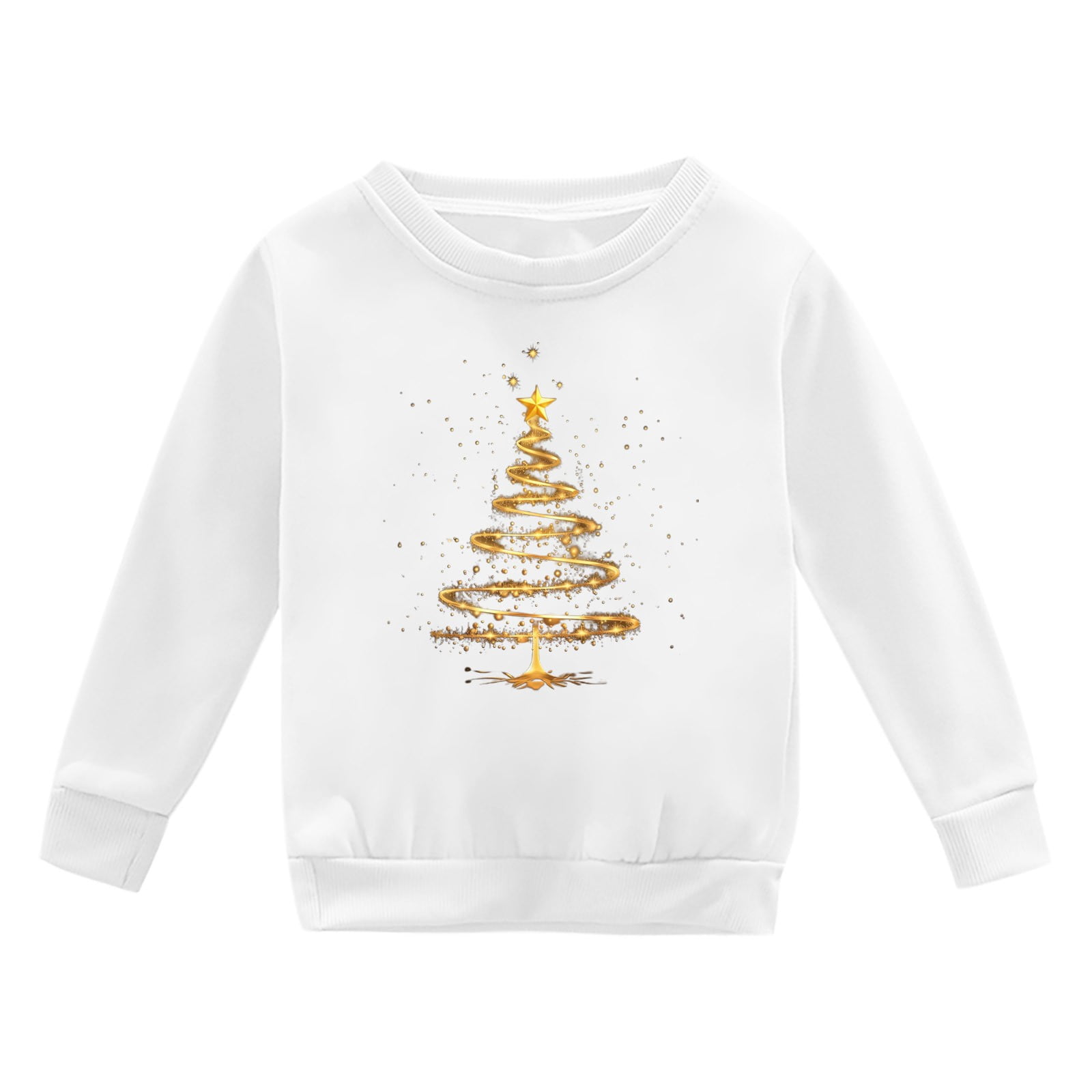 Generic Kids' Snowflake Holiday Pullover Christmas Christmas Tree ...