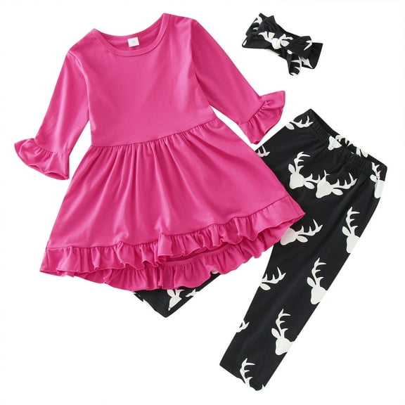 EliteGoogv Boy Girls Hand Painted Fall Spring Clothes Set Coloring Fall Spring Clothes With ...