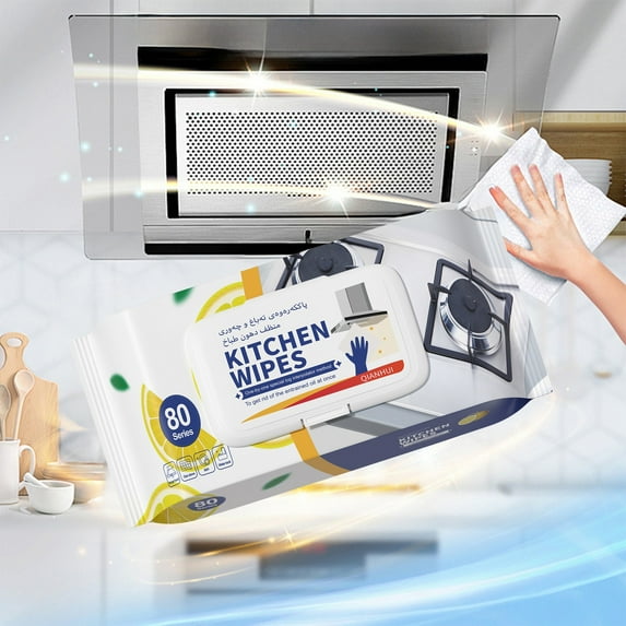 Generic Kitchen Cleaning Stain Removal Wipes 80pcs- Gentle, Removal Oil ...