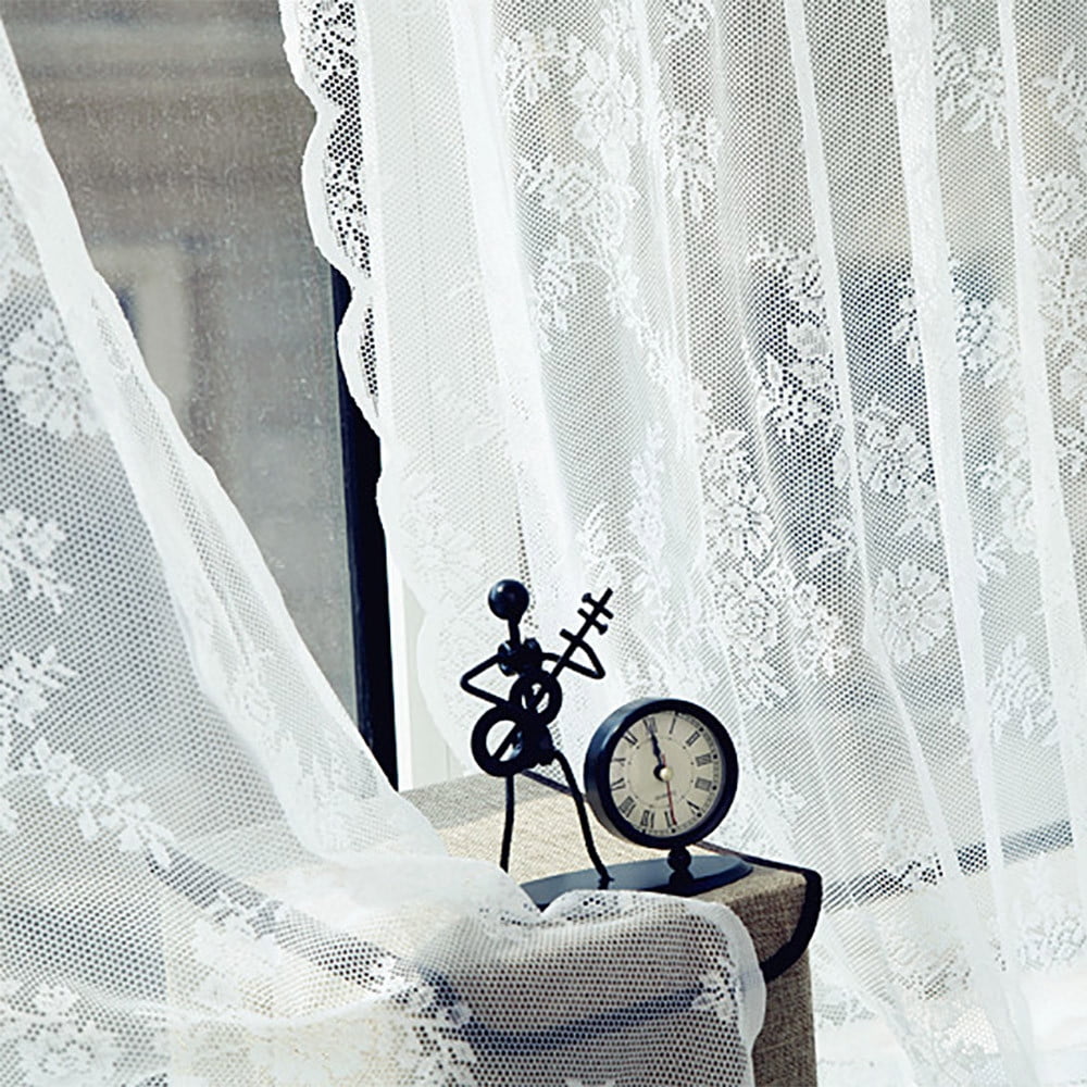 Generic Lace Curtains for Bedroom - Country Floral Lace Curtains ...