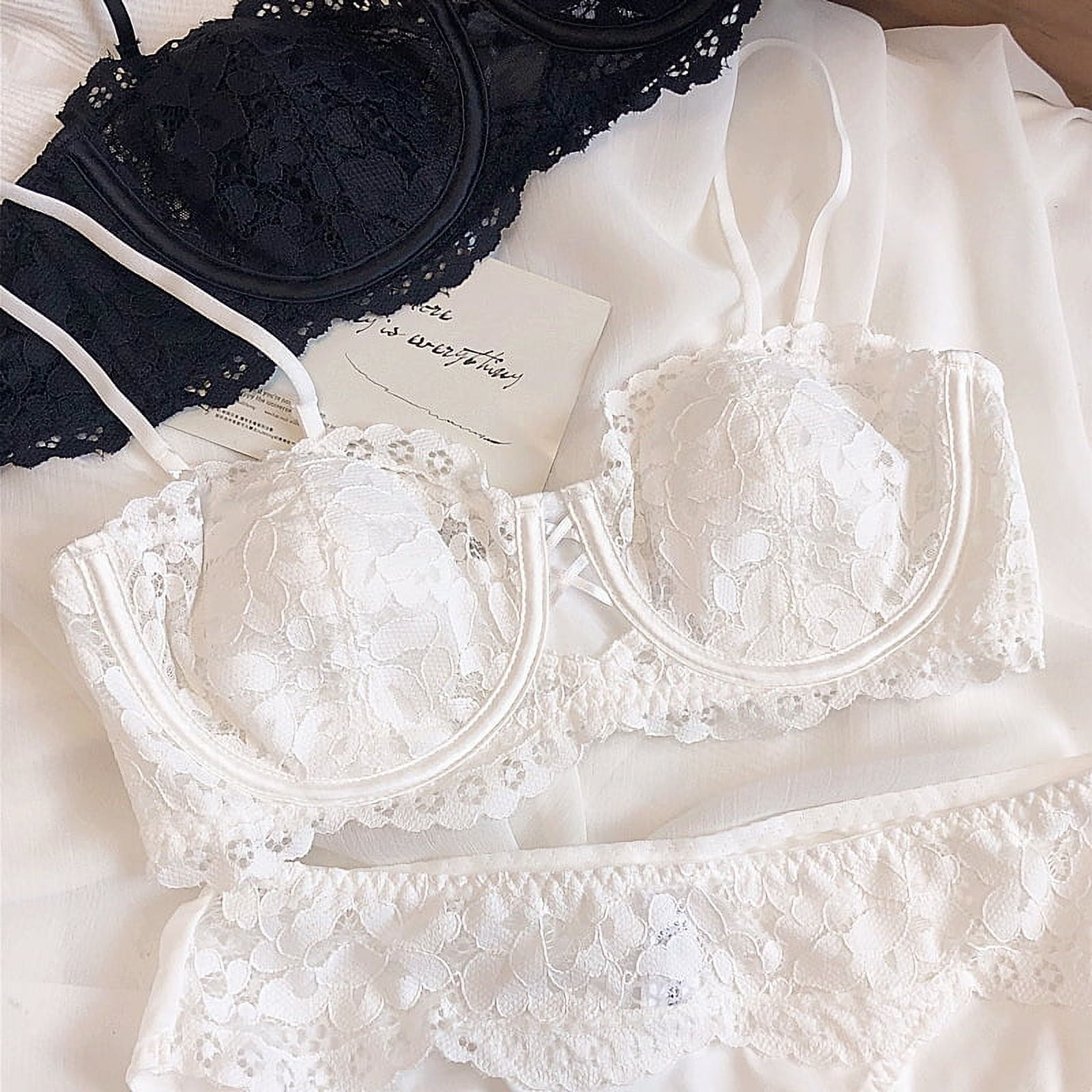 Generic Lace French Push up Underwear Half Cup Embroidery Notes 100 ...