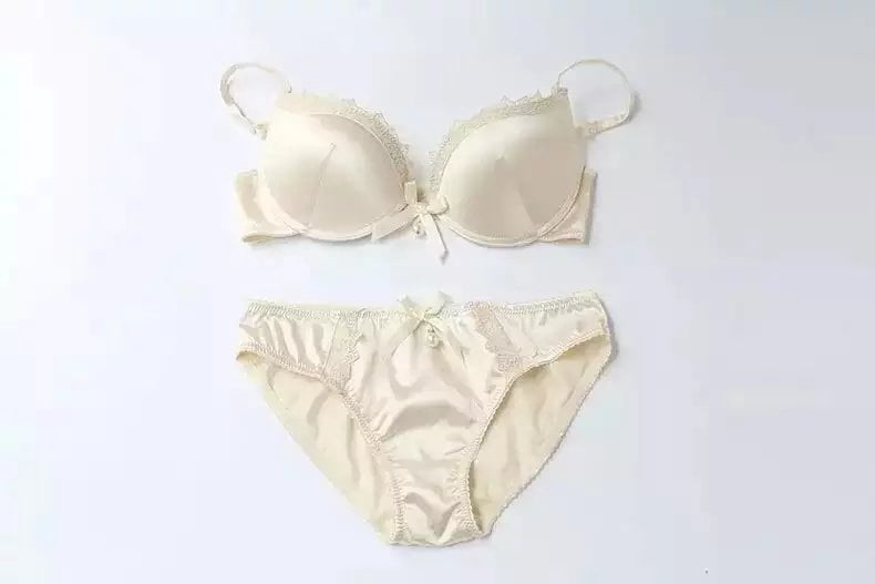 Generic Lace Sexy Bra Upper Thin Lower Thick Thin Cup Glossy Women's ...