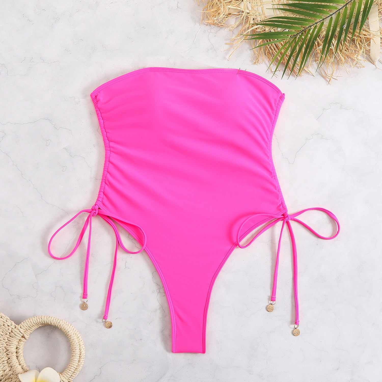 Generic Ladies New Sexy Conservative Triangle One-Piece Bra Swimsuit ...