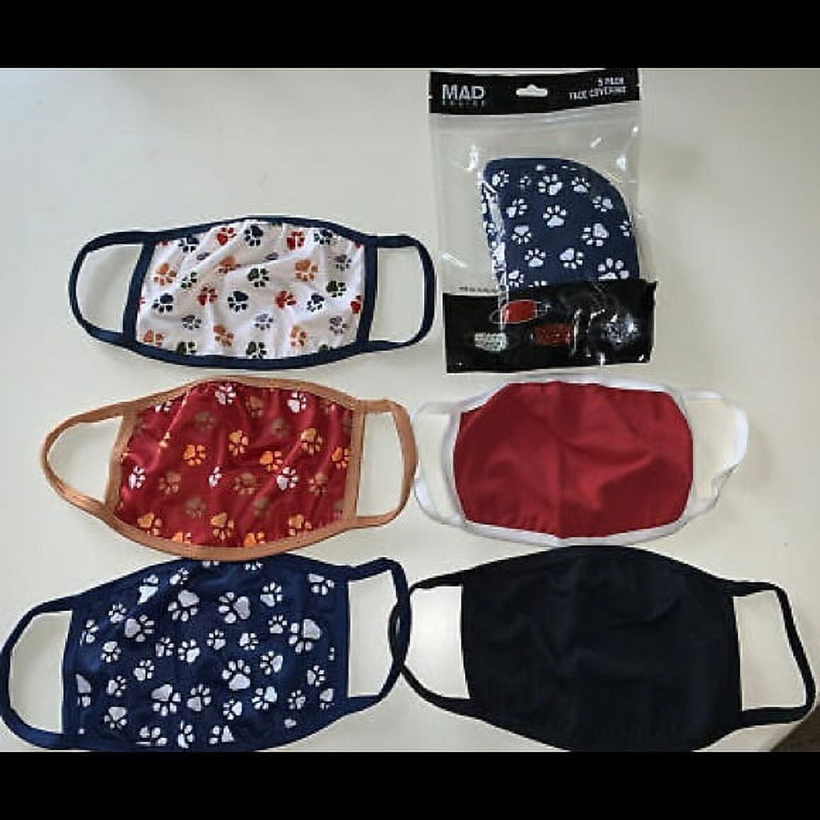 Generic Ladies Paw Love Assorted Face Masks, 5 Pack - Walmart.com