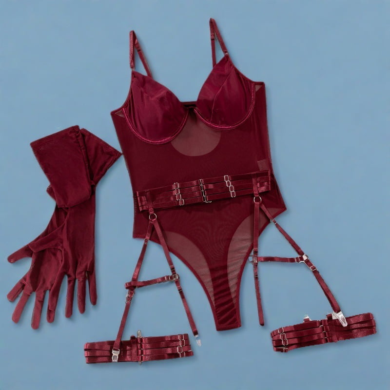 Generic Lady Sexy Mesh See-through Steel Ring Push up Lacing Leg Warmer ...