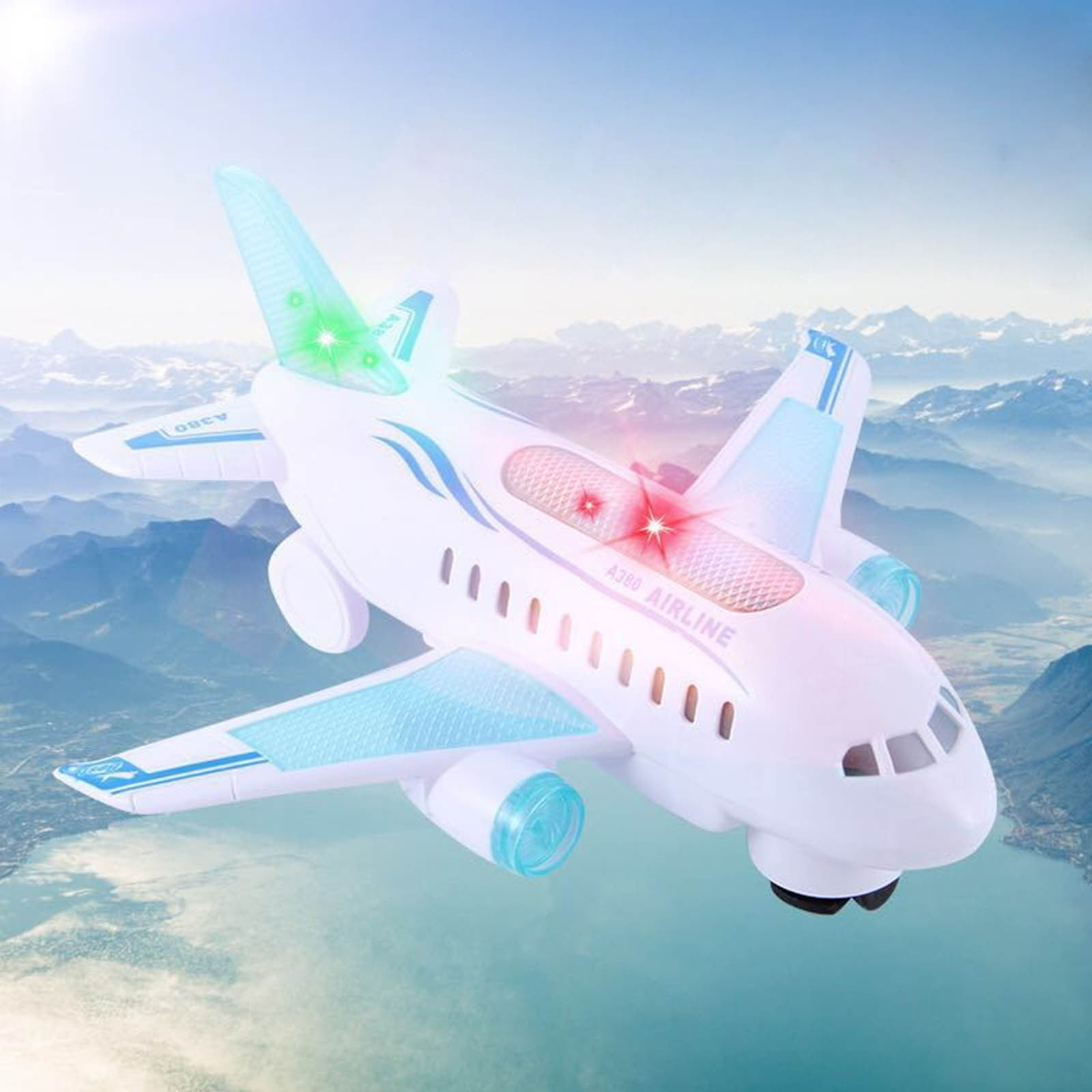 Generic Light-Up Airplane Toy with Takeoff Sounds Led Lights and Moving ...